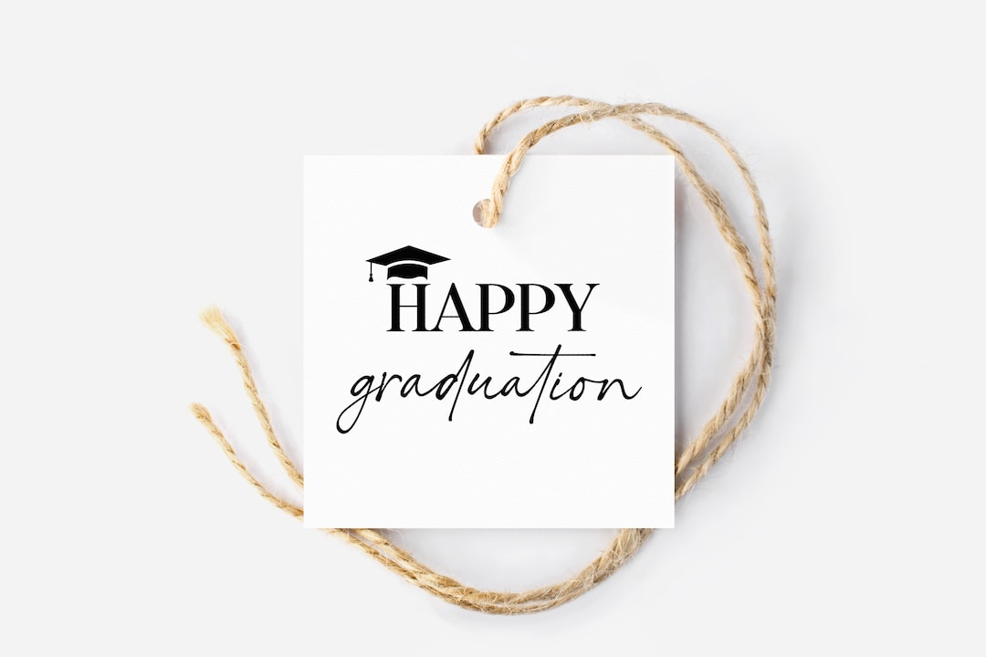 Happy Graduation Gift Tag, Graduation Gift Tag, Graduate Gift Tag ...