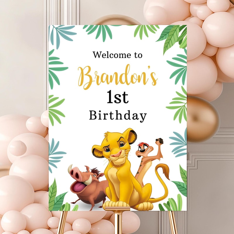 Lion King Welcome Sign - Etsy
