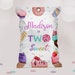 Two Sweet Birthday Chip Bag Pastel Sweets Party Donut Candy Ice Cream ...