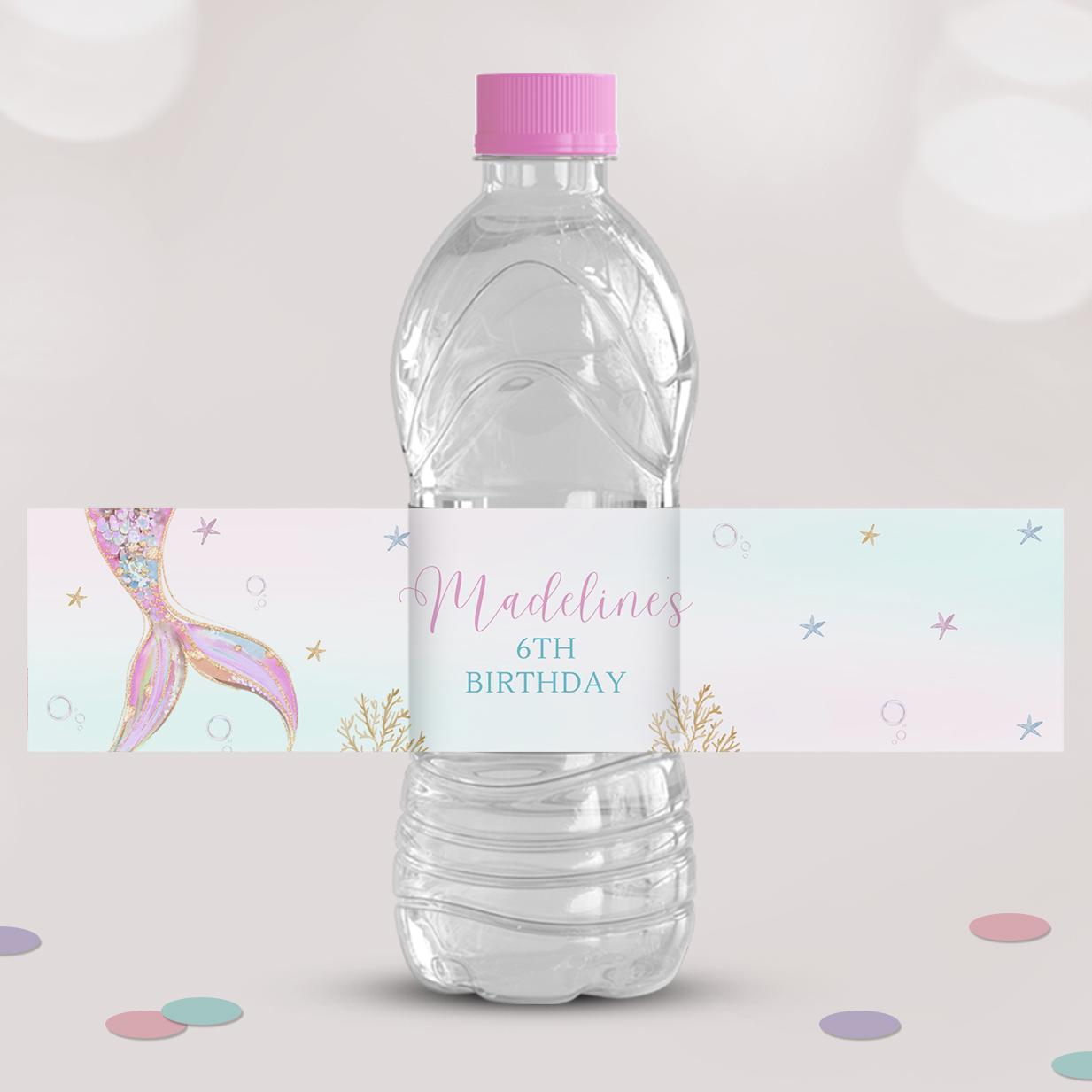 Editable Mermaid Party Favors Package Birthday Party Decor Party ...