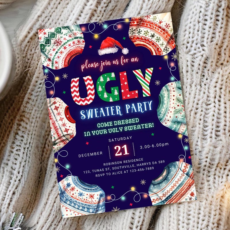 Ugly Holiday Sweater - Etsy