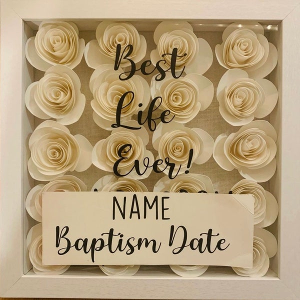Baptism Shadow Box - Etsy