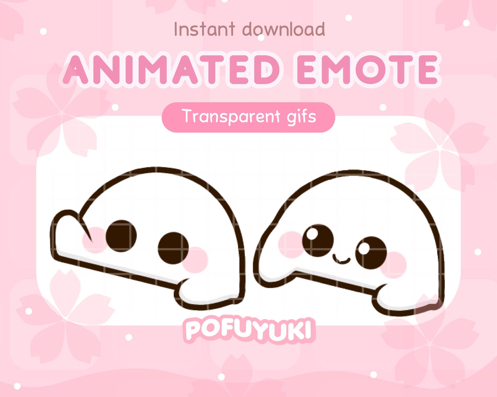 Animated Cute Ghost Bongo Emote for Twitch, Discord & Youtube, Cute Tap ...