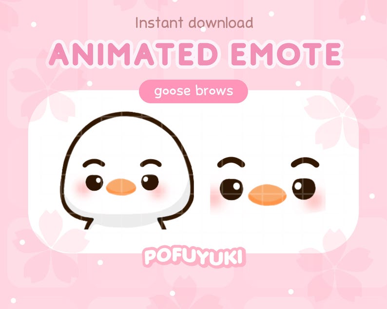 Animated Goose Emote Smirk Emote Twitch & Discord, White Duck Smug ...
