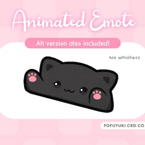 Animated Black Cat Bongo + Tap Emotes for Twitch, Discord & Youtube ...