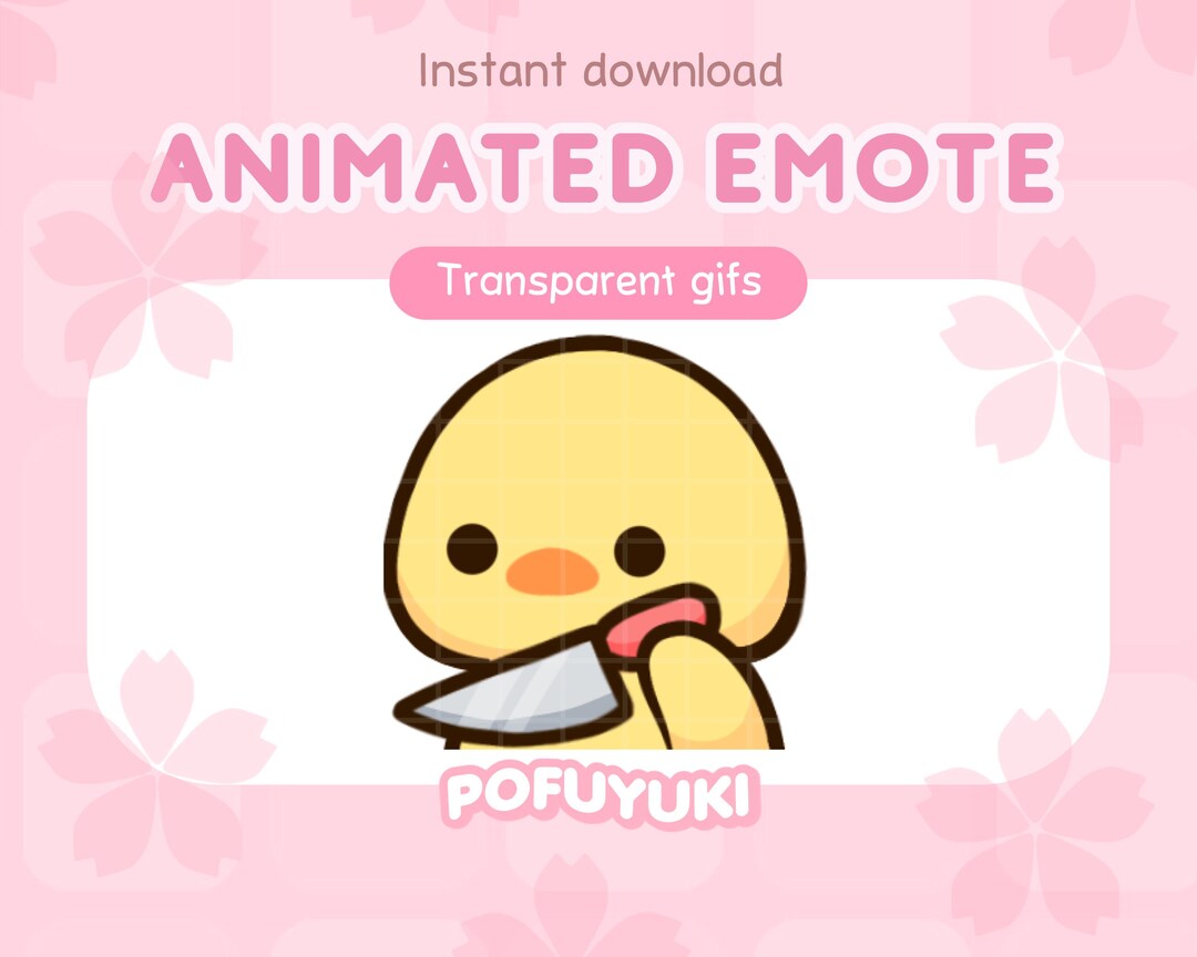 Animated Chick Knife Emote for Twitch, Discord & Youtube Streamers ...