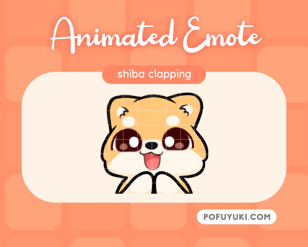 Animated Shiba Emote Clapping for Twitch, Discord and Youtube - Etsy