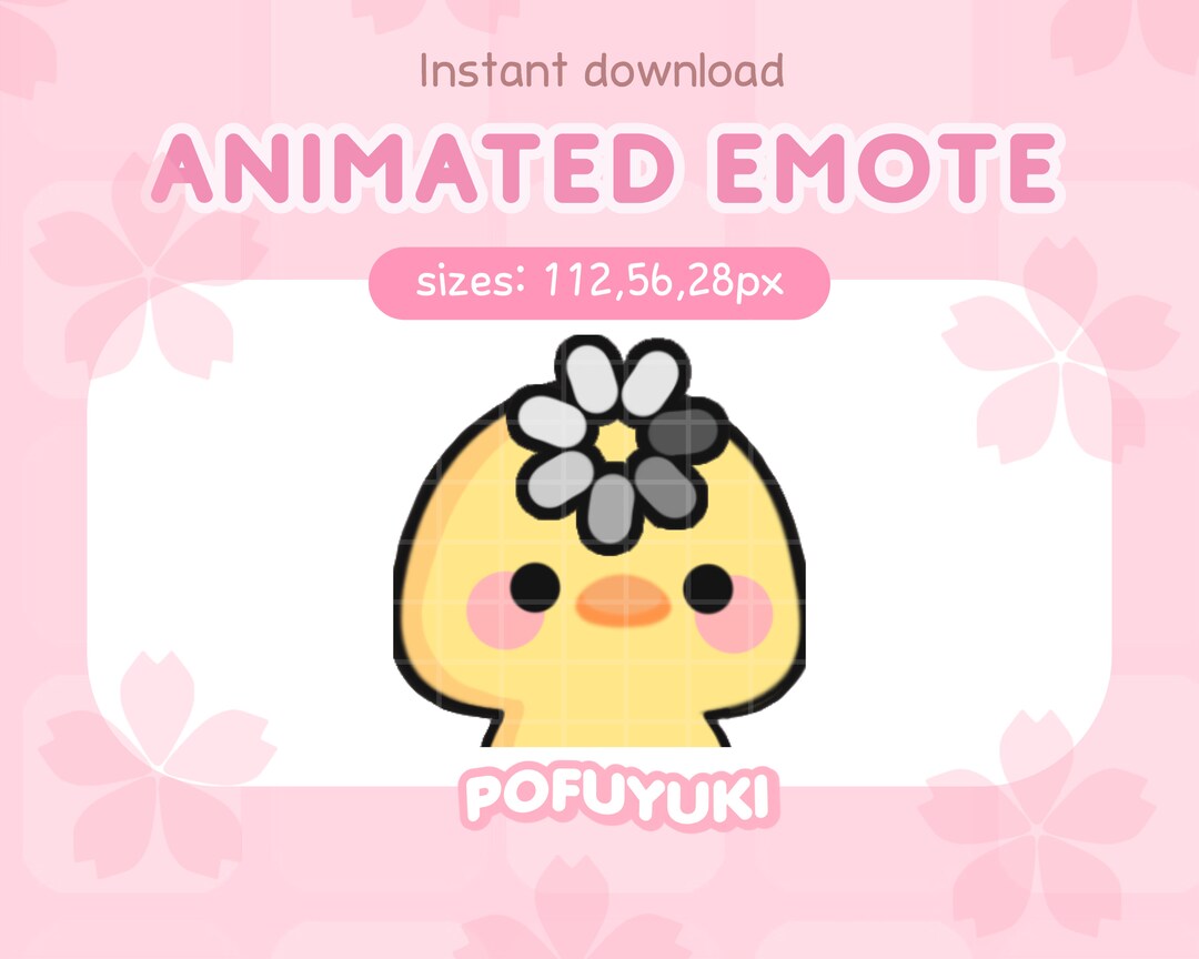 Animated Chick Loading Emote for Twitch, Discord & Youtube, Cute and ...