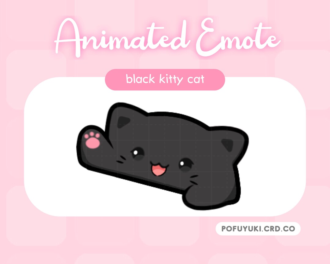 Animated Black Cat Bongo + Tap Emotes for Twitch, Discord & Youtube ...