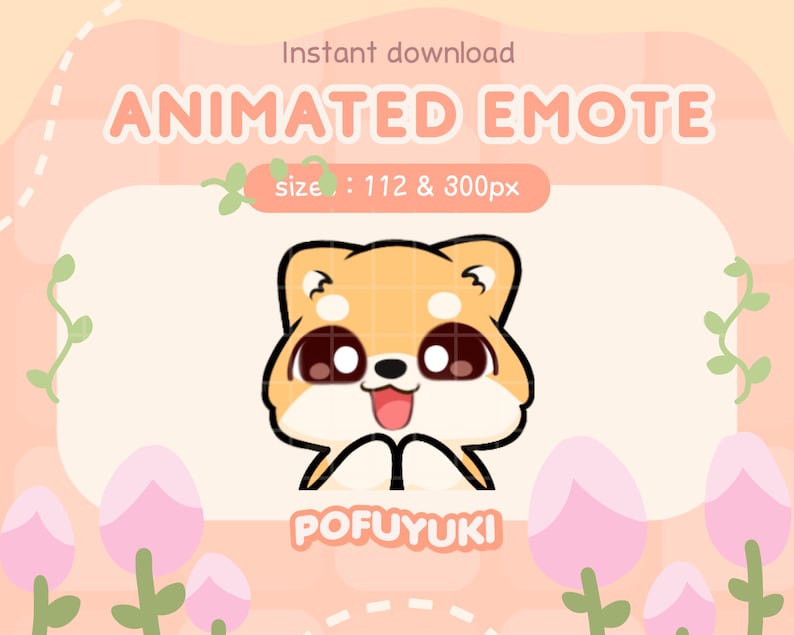 Animated Shiba Inu Emote - Clapping for Twitch, Discord & Youtube, Cute ...