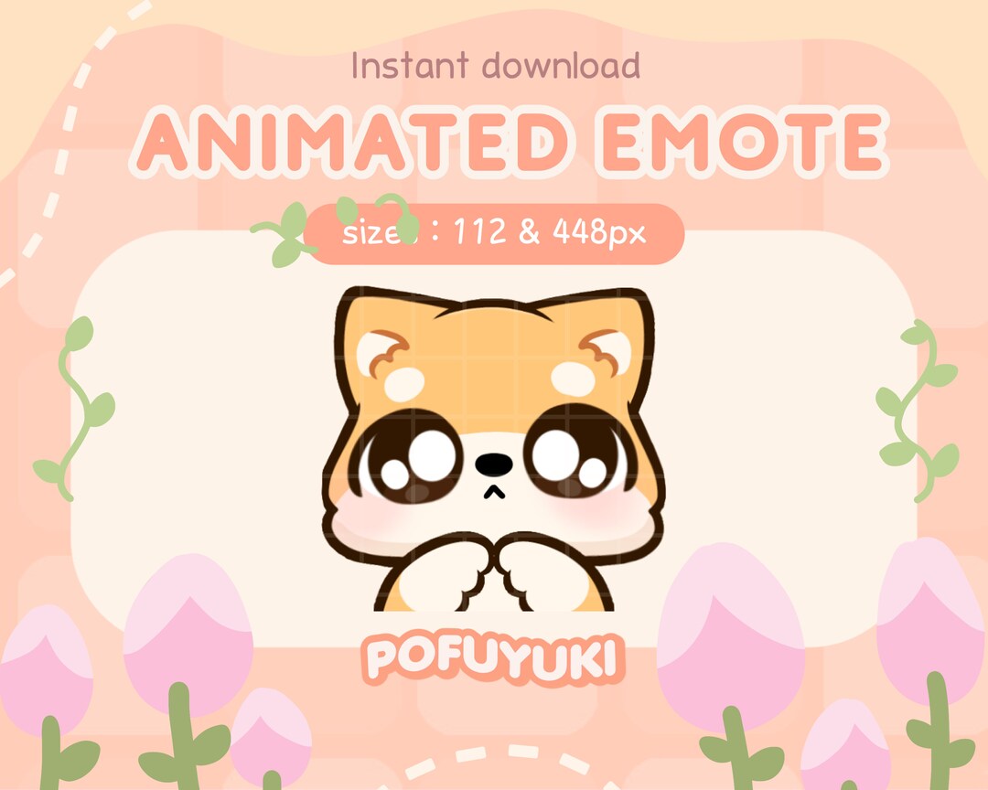 Animated Shiba Shy Emotes for Twitch, Discord & Youtube Streaming, Cute ...
