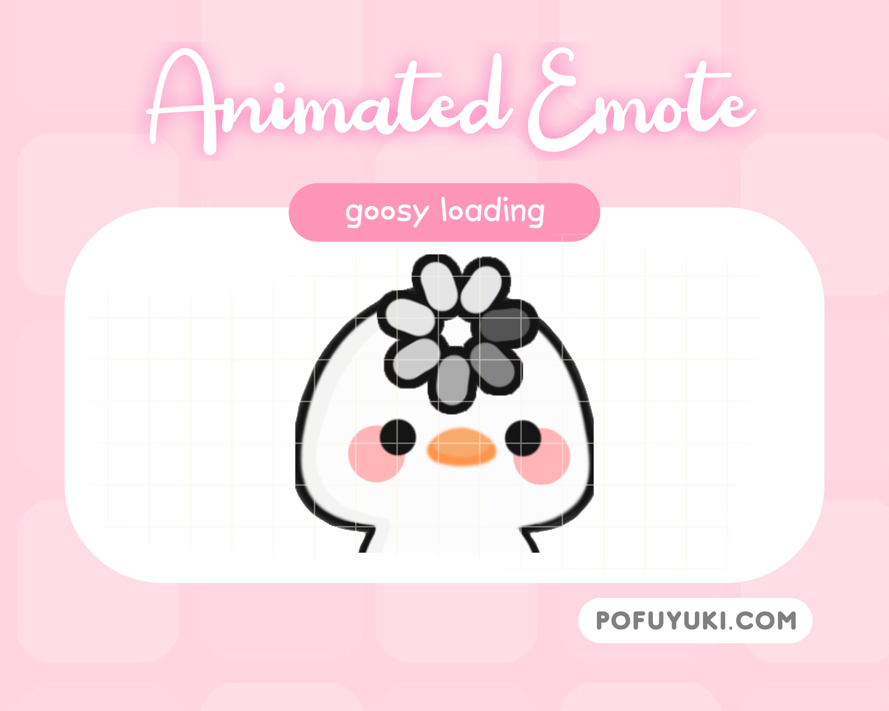 Animated Goose Loading Emote for Twitch Discord Youtube Kick Streamers ...