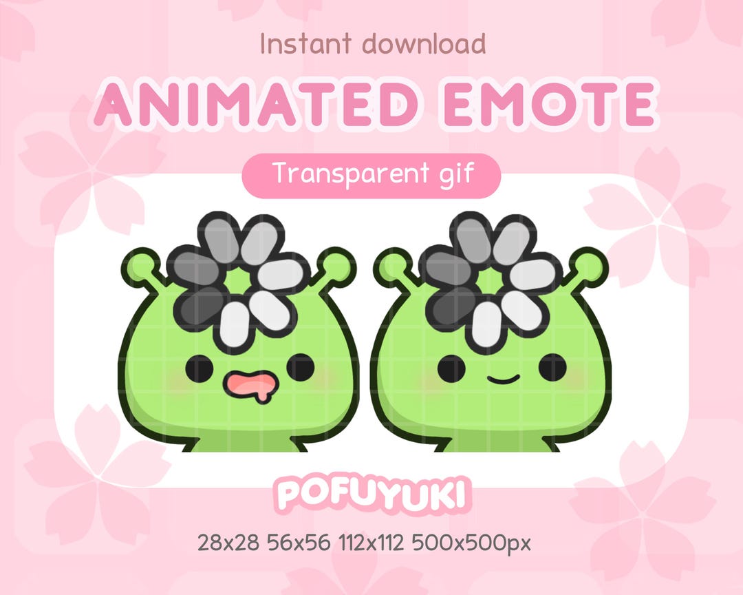 Animated Alien Loading Twitch & Discord Emote - Cute Thinking Confused ...