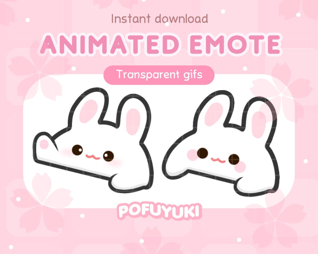 Animated Cute Bunny Bongo Tap Emotes for Twitch, Discord & Youtube ...