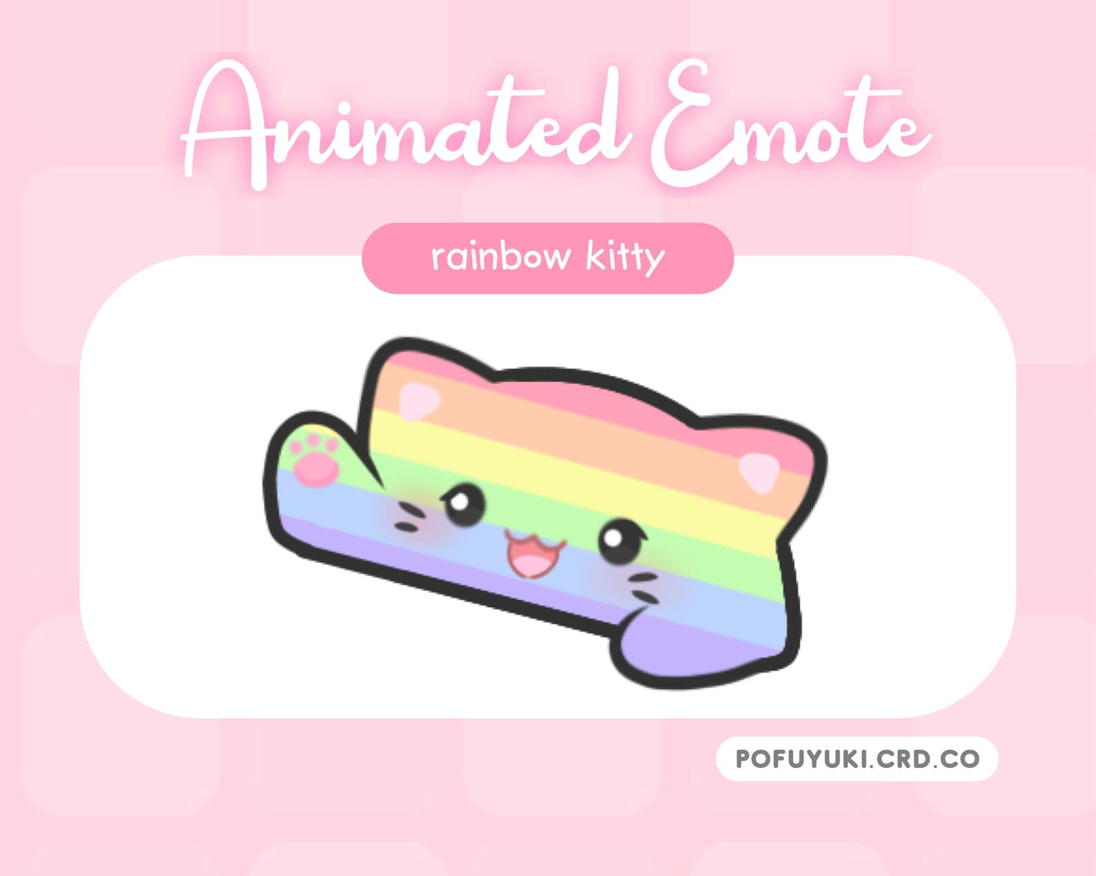 Animated Rainbow Cat Bongo + Tap Emotes for Twitch, Discord & Youtube ...