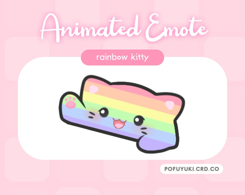 Animated Rainbow Cat Bongo + Tap Emotes for Twitch, Discord & Youtube ...