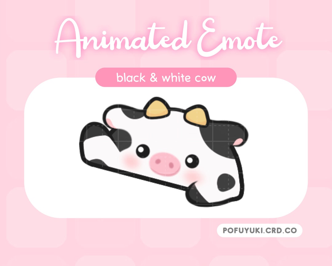 Animated Cow Bongo + Tap Emotes for Twitch, Discord & Youtube, Cute ...
