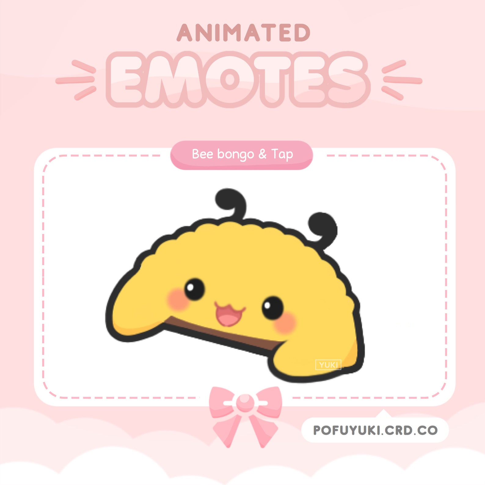 Animated Bumble Bee Bongo + Tap Emotes for Twitch, Discord & Youtube ...