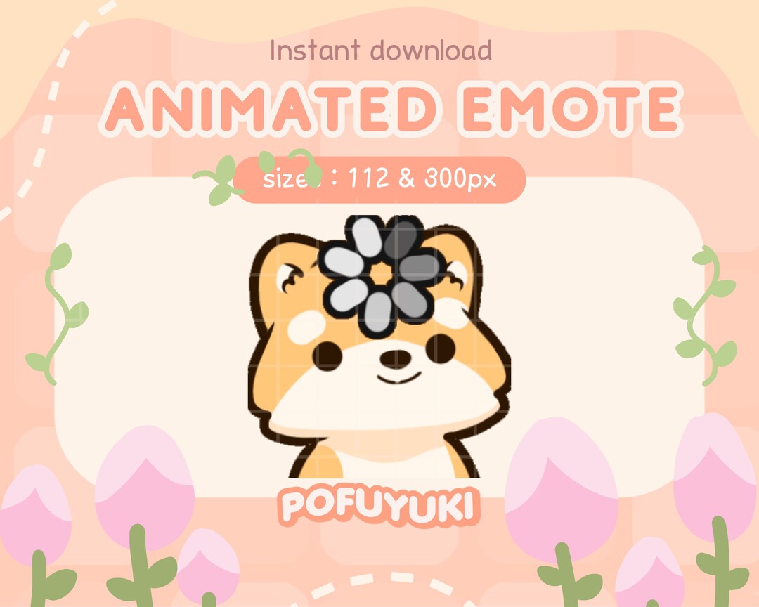 Animated Shiba Inu Loading Emote for Twitch, Discord & Youtube, Cute ...