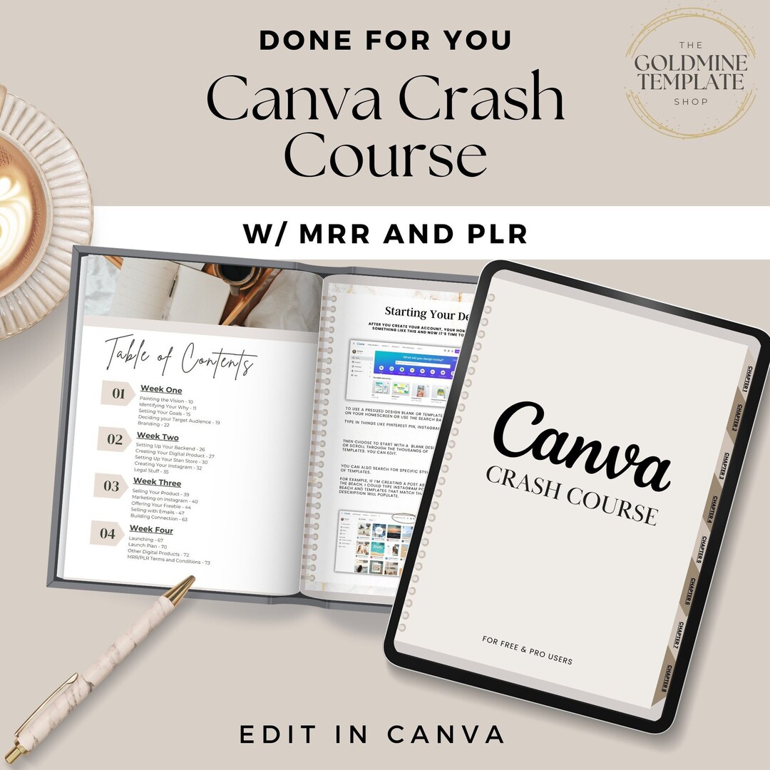 Canva Crash Course and Master Resell Rights (MRR) With Private Label ...