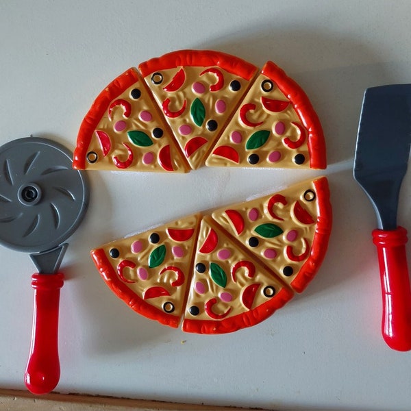 Plastic Pizza Toy - Etsy