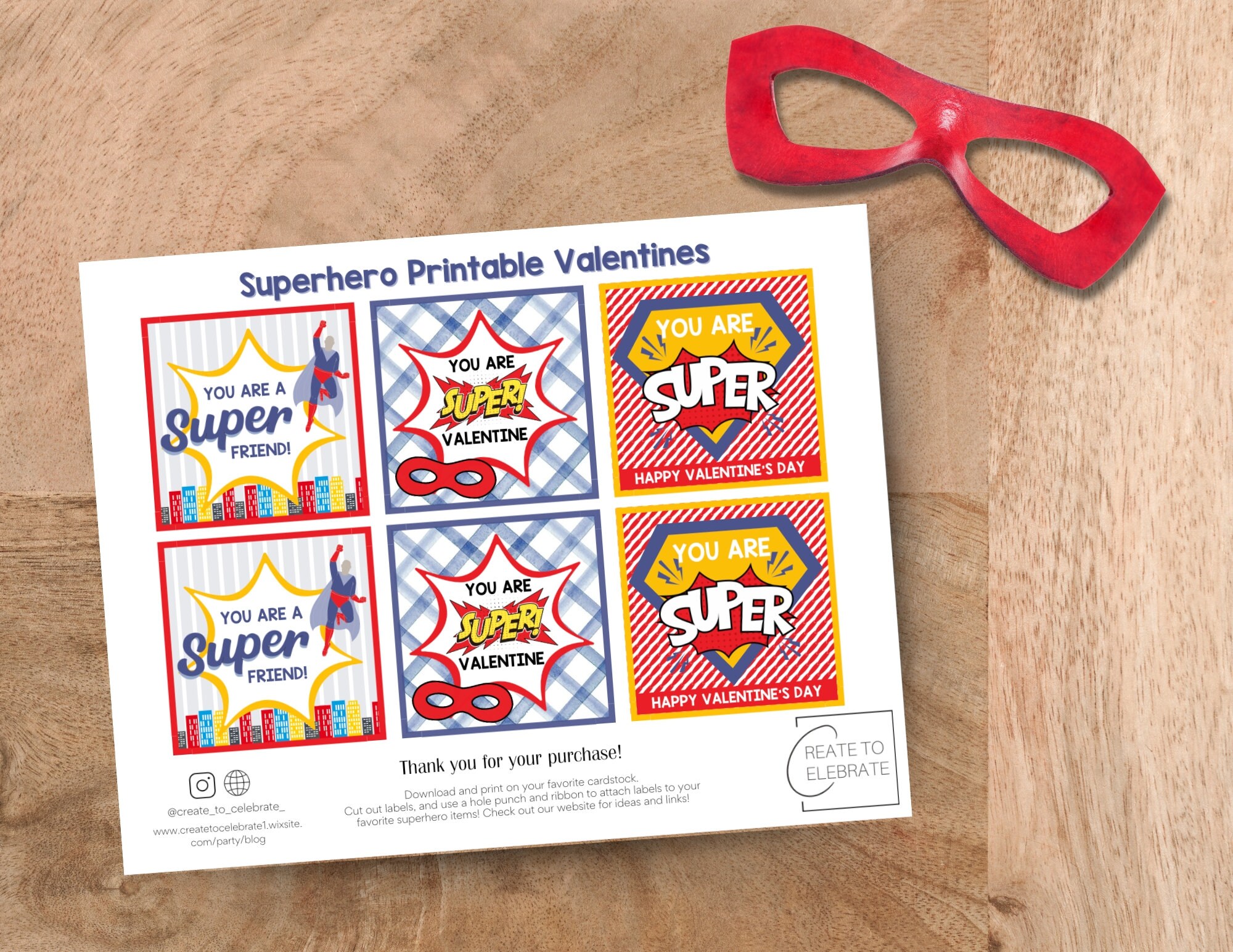 Printable Valentines Day Cards for Kids, Superhero Valentine Cards, You ...