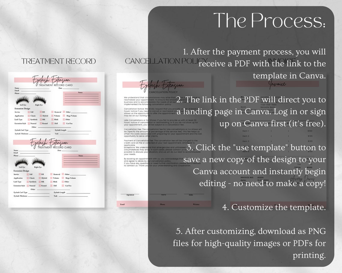 Eyelash Extension Form, Lash Consultation, Lash Consent Form, Eyelash ...