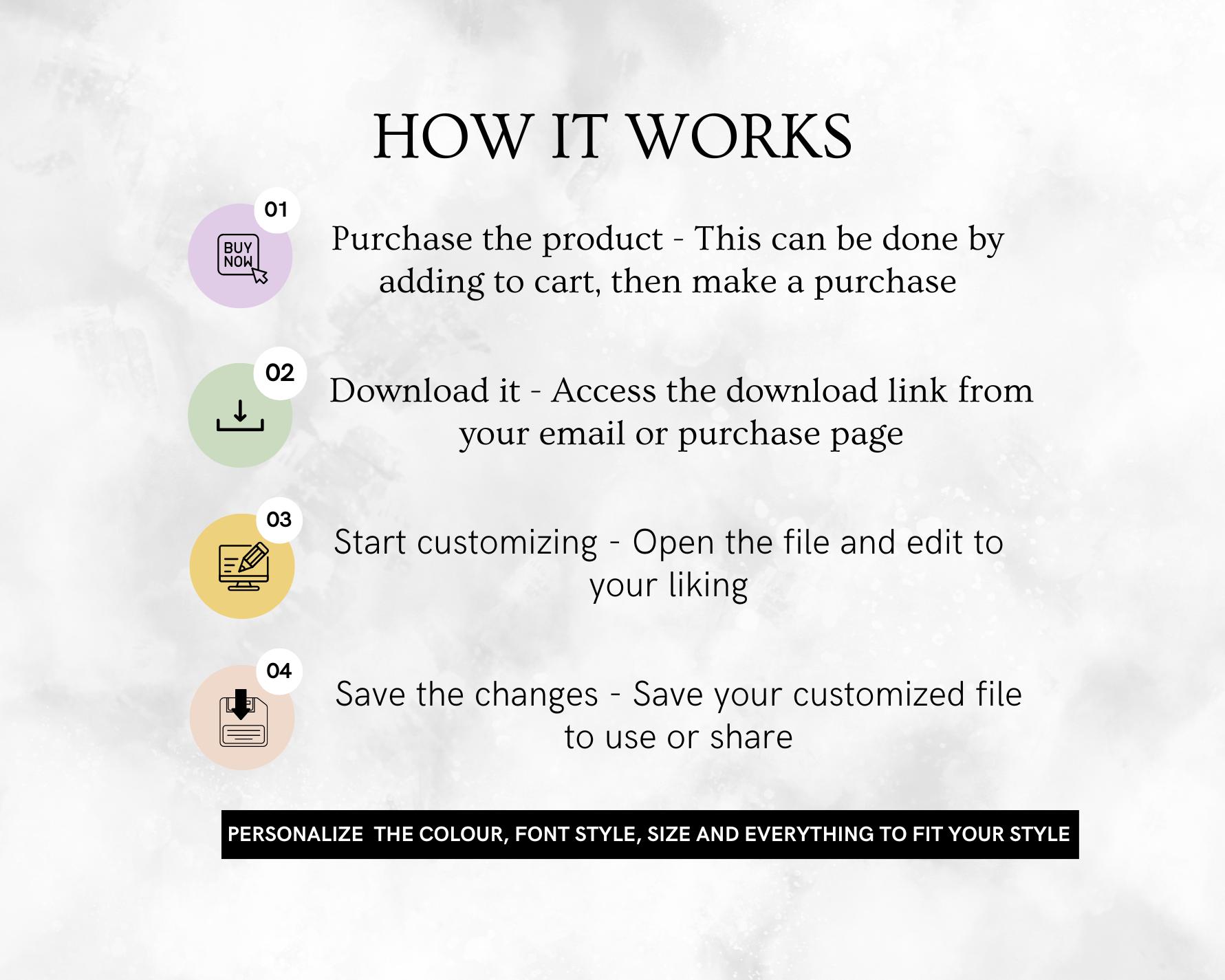 Bakery Care Cards Bundle, Editable Cake Care Card, Printable Cookie ...