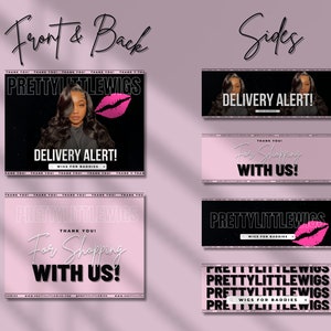 Wig Mailer Box Design, Premade Custom Box Design, Lace Front & Bundles ...