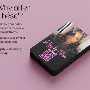 Beauty Loyalty Cards, Black and Pink Rewards Card, VIP Discount Cards ...