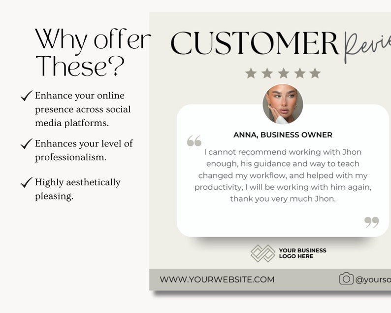 Customer Review Flyer, DIY Flyer Template Design, Customer Feedback ...