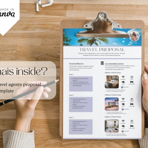 Travel Agent Proposal Template Travel Advisor Marketing Forms New ...