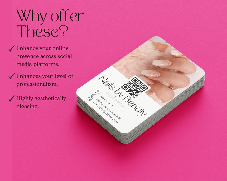 Nails Business Card Template Business Card Template Nail Business Card ...