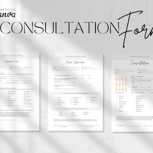 Esthetician Form, Nail Consent Forms, Nails Consultation Form, Nail ...