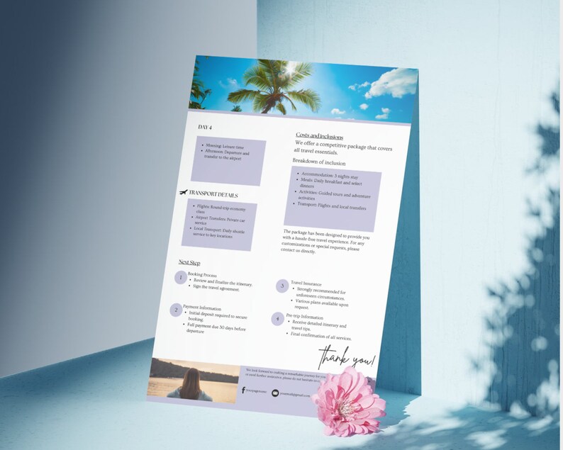 Travel Agent Proposal Template Travel Advisor Marketing Forms New ...