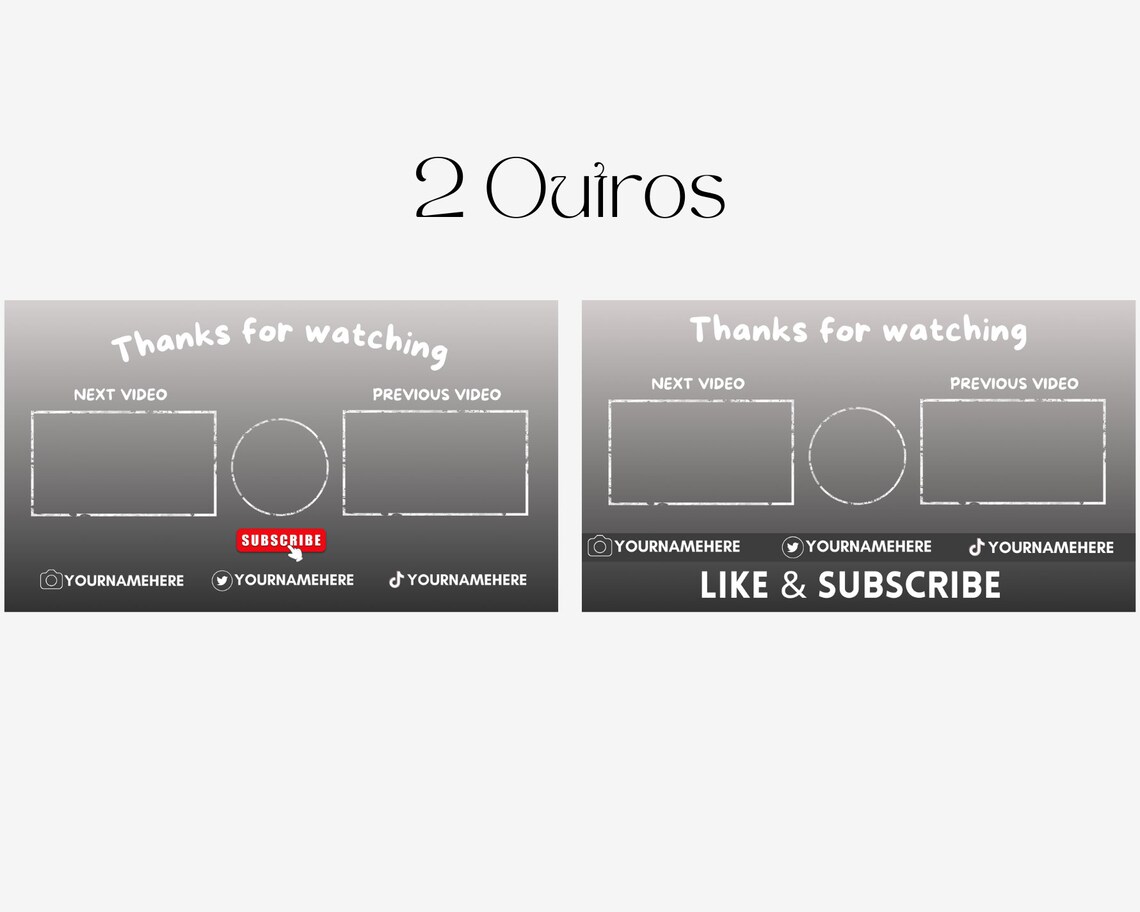 DIY TRENDY Youtube Branding Kit | Editable Banner, Intro & Outro and ...