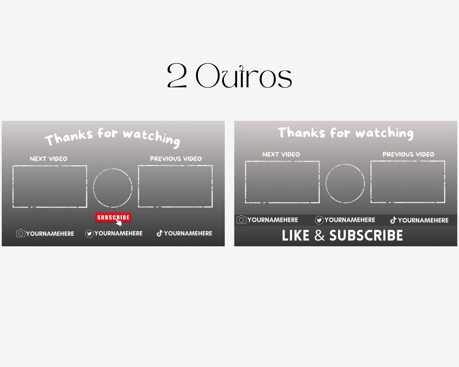 DIY TRENDY Youtube Branding Kit | Editable Banner, Intro & Outro and ...