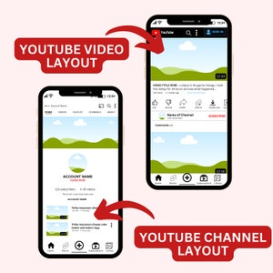 YOUTUBE Mock-up Kit Template, Youtube Mockup, Canva Template, Editable ...