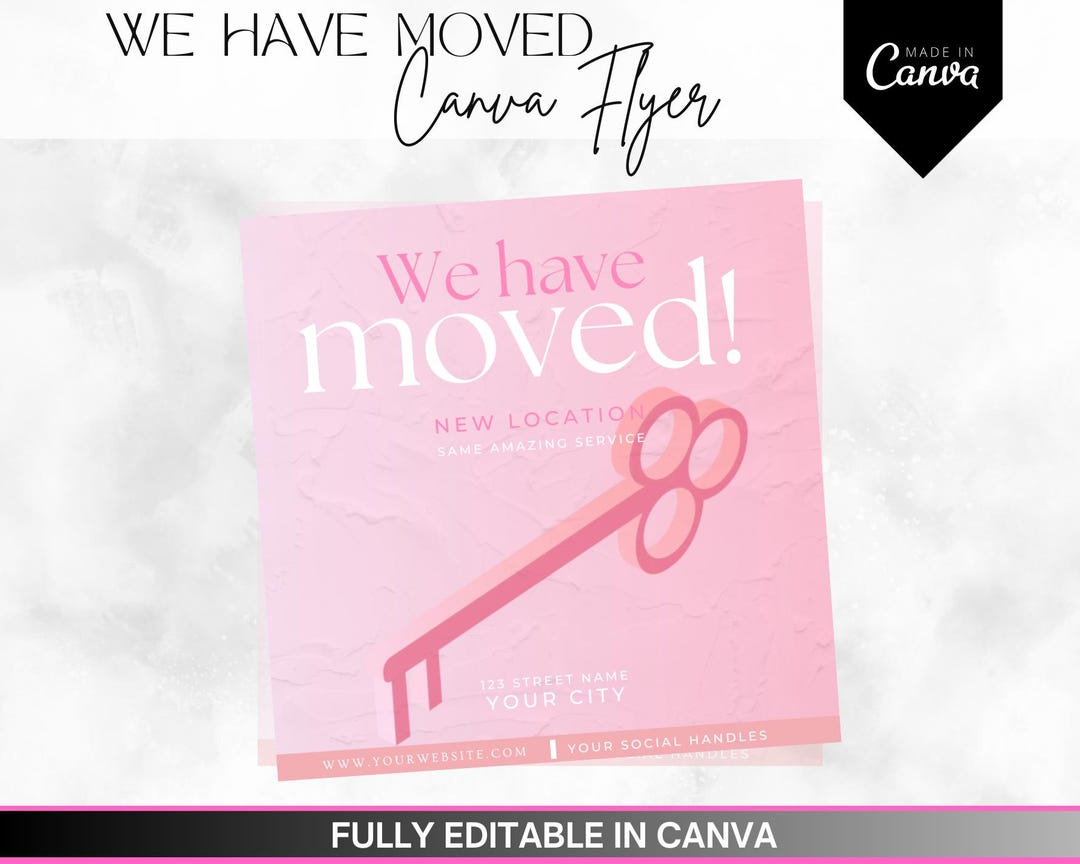 We Have Moved DIY New Location Flyer, New Address Business Relocating ...