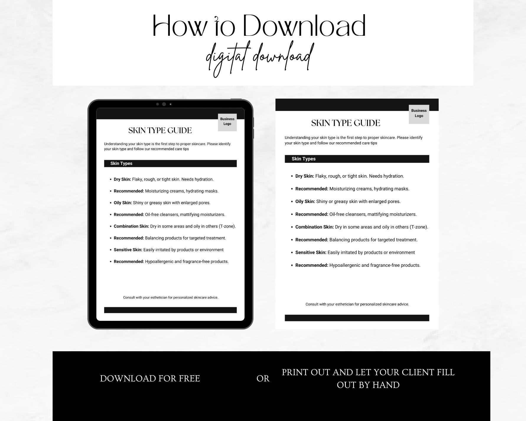 Esthetician Consent Forms Starter Bundle Templates Pack, Printable ...