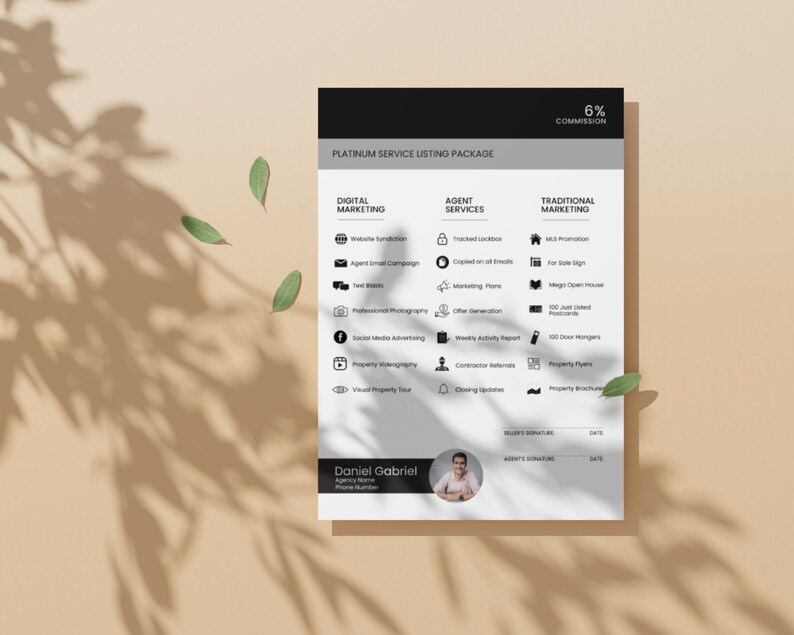 Leasing Flyer Template Customizable Marketing Sheet for Apartments ...