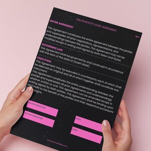 Salon Booth Rental Contract Template, Customizable Salon Lease ...