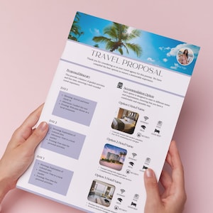 Travel Agent Proposal Template Travel Advisor Marketing Forms New ...