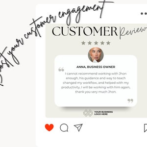 Customer Review Flyer, DIY Flyer Template Design, Customer Feedback ...