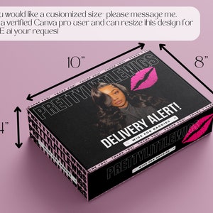 Wig Mailer Box Design, Premade Custom Box Design, Lace Front & Bundles ...