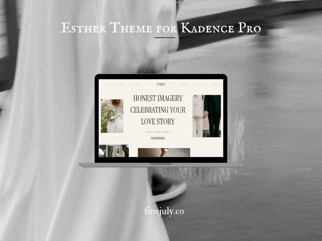 Esther Child Theme for Kadence Pro // Wedding Photography Child Theme for Wordpress // Themes ...