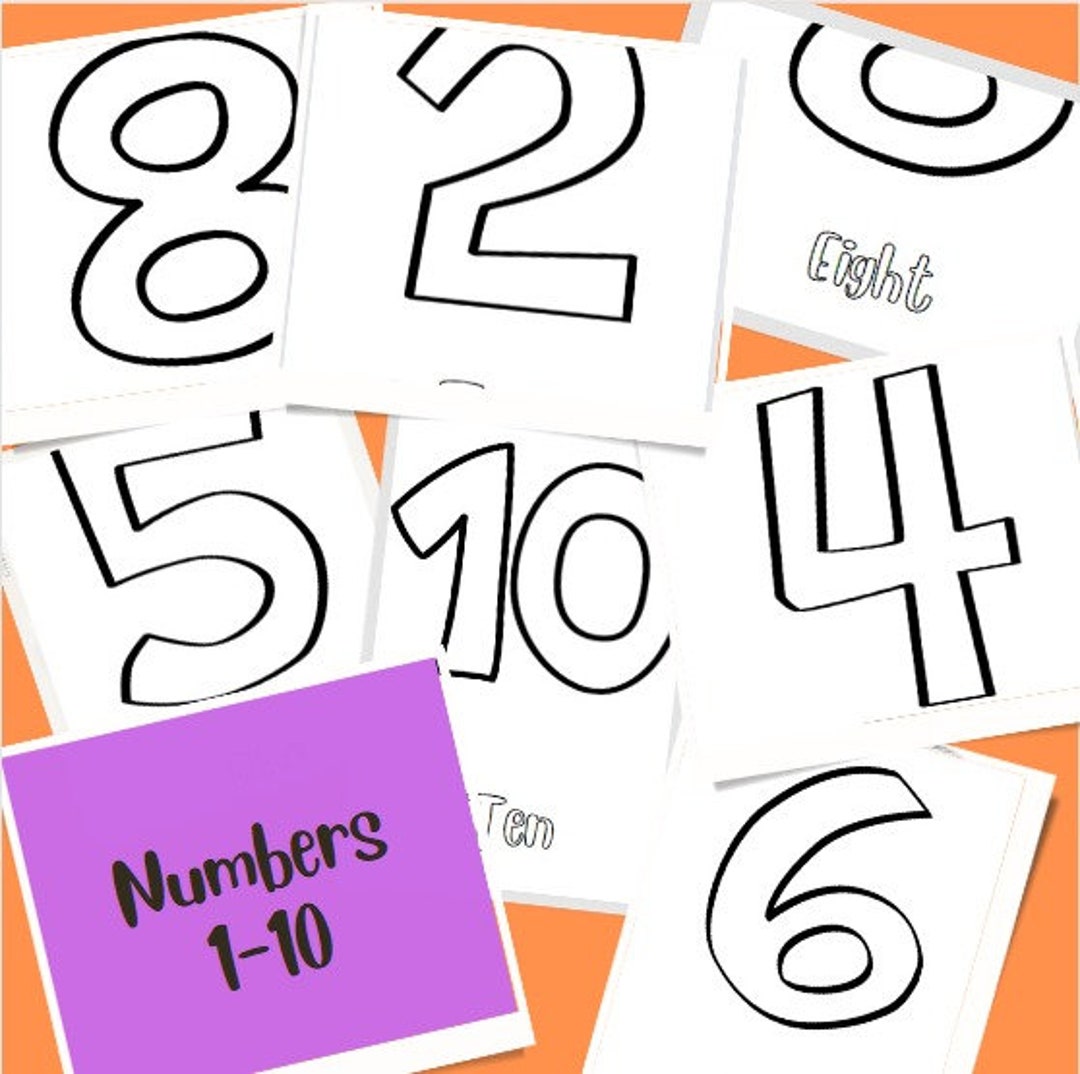 Numbers 1-10 - Etsy