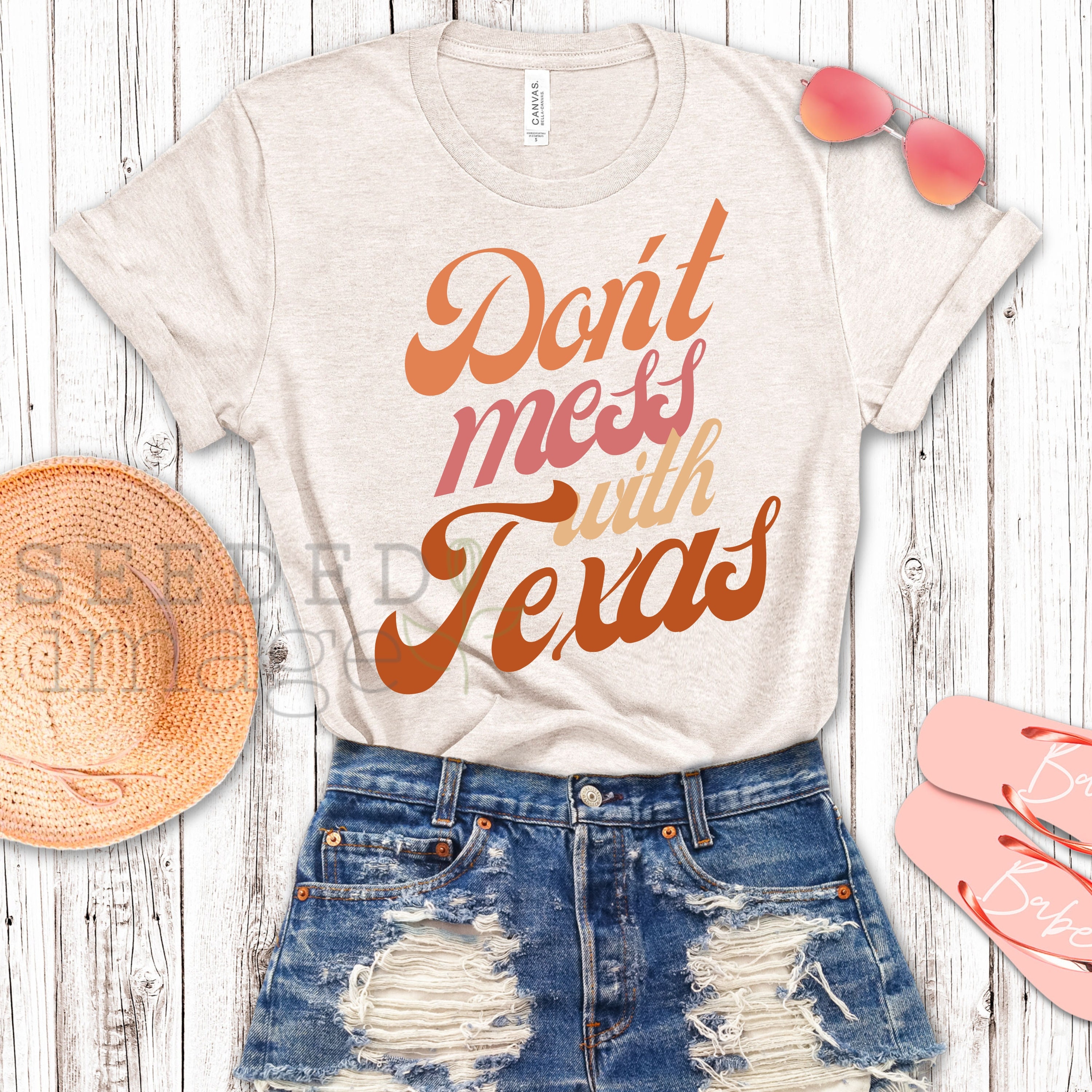 Don't Mess With Texas SVG, Texas Pride Digital Download for Sublimation ...