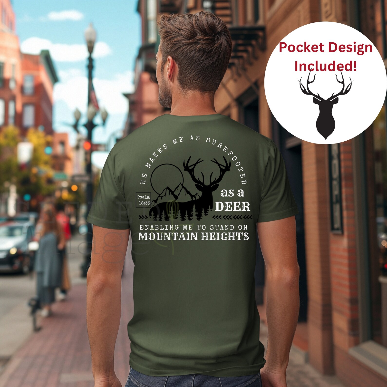 Surefooted as a Deer Christian SVG & PNG, Unisex Bible Verse Design ...