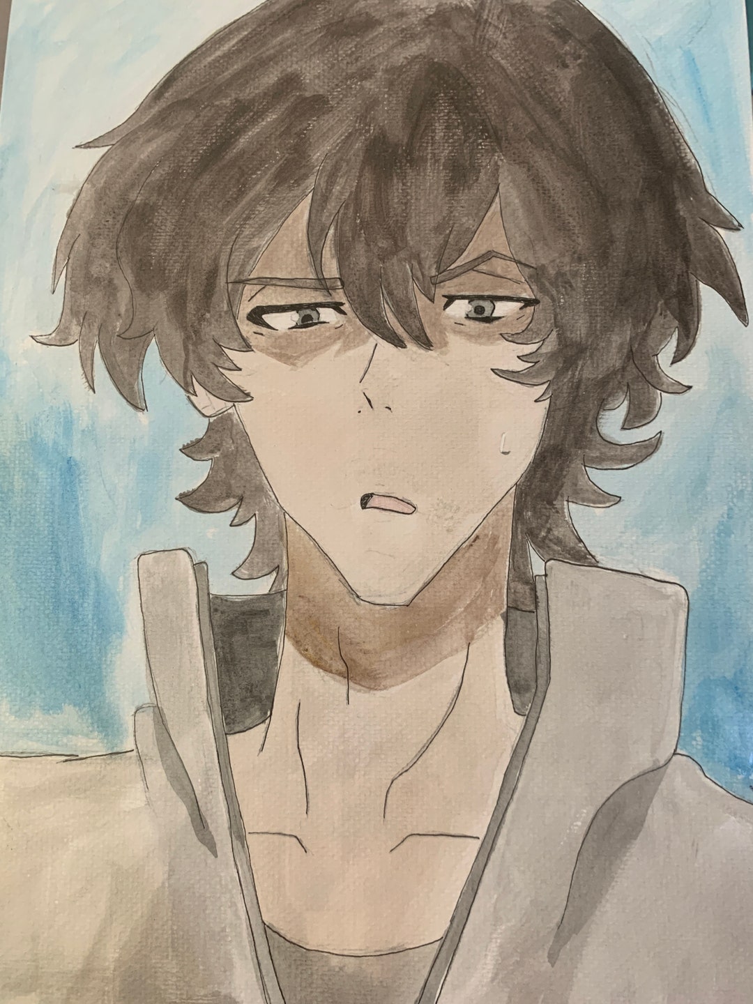 Watercolor of Rei Suwa From Buddy Daddies - Etsy